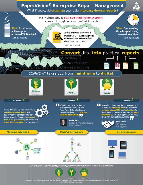 PaperVision® Enterprise Report Management Infographic - Digitech ...